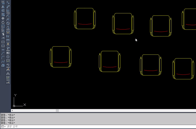 오토캐드(AUTOCAD) 블록 객체 정렬 및 배열 리습